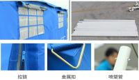 China 2*3m PVC Or Canvas Aluminum Structure Tent Tube Type For Hospital for sale