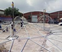 China White Dome Aluminum Structure Tent With Surface Oxidation Treatment for sale