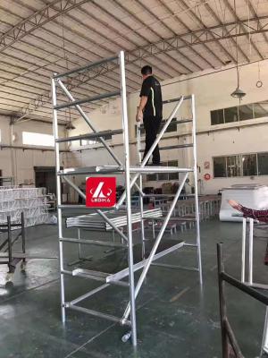 China 6082 Aluminium Scaffolding Frames Portable Adjustable Work Bench for sale