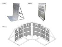 China 30kg Weight Foldable Crowd Control Barrier 10cm Height for sale