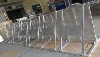 China 30kg Weight Foldable Crowd Control Barrier 10cm Height for sale