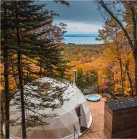 China Outdoor Camping Rainproof Geodesic Half Sphere Tent For Exhibition for sale