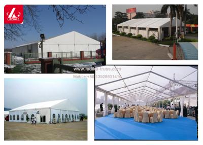 China Customizable Aluminum Framed Structure For Outdoor Parties Snow Load 75Kg/Sqm Pvc/Glass Door for sale