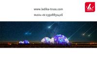 China Waterproof 6M Glamping Geodesic Dome Tent Hotel For Resort for sale