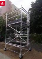 China 2.7m Height Removable Aluminum Scaffolding Tower Mobile Platform Working Ladder for sale