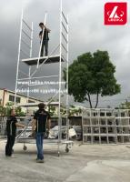 China 2.7m Height Removable Aluminum Scaffolding Tower Mobile Platform Working Ladder for sale