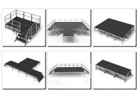 China 400KG Loading Portable Stage Platform Aluminum Folding Mobile Concert Stage for sale