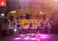 China 300mm Painting Golden 6082 Aluminum Square Truss For Outdoor Event for sale
