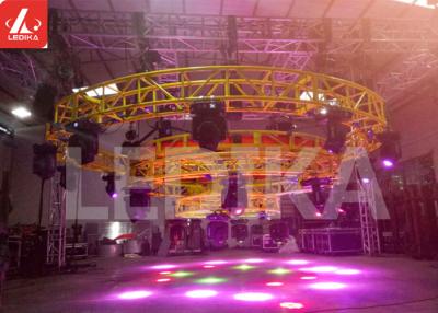 China 300mm Painting Golden 6082 Aluminum Square Truss For Outdoor Event for sale
