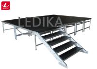 China Adjustable Height Aluminum Stage Platform Plywood Waterproof 1*2m for sale