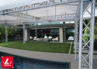 China 300mm Screw Bolt Aluminum Square Truss System For Swimming Pool for sale