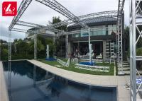 China 300mm Screw Bolt Aluminum Square Truss System For Swimming Pool for sale