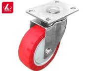 China 4 Inch 5 Inch Nylon Casters Medium Duty Brake Wheels For Flight Case for sale