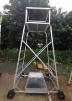 China 2.7m Working Bench Wheeled Aluminum Scaffolding Tower Truss Frame Ladder For Subway for sale