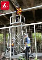 China 2.7m Working Bench Wheeled Aluminum Scaffolding Tower Truss Frame Ladder For Subway for sale