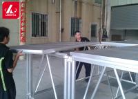 China 1*2m Aluminum Folding Stage Platform Outdoor Mobile 18mm Plywood for sale