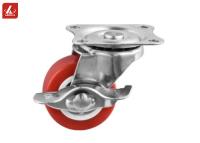 China 30KG Loading Nylon Casters Medium Duty Brake Wheels For Flight Case for sale