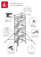 China Safety Aluminum Scaffolding Tower Outdoor Work Bench Easy Assembled for sale