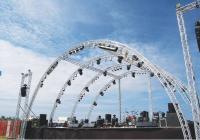 China Aluminum Semi Circle Roof Truss System Exhibit Truss For Outdoor Concert for sale