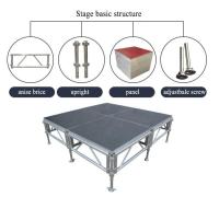China Portable Mobile Concert Aluminum Stage Platform 18mm Antiskid Plywood Material for sale