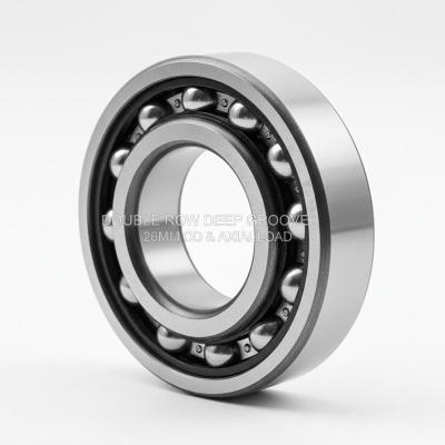 China 26 Mm Outer Diameter Double Row Deep Groove Ball Bearings Providing Radial and Axial Load Capability for Electric Motors for sale