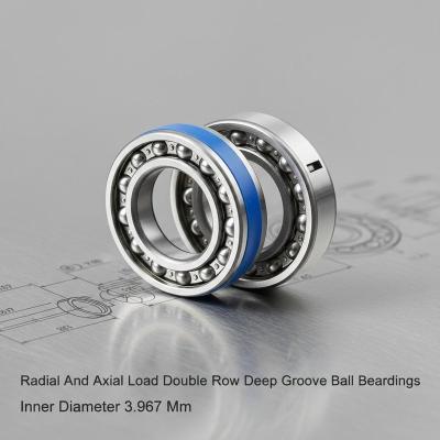 China Radial And Axial Load Double Row Deep Groove Ball Bearings Inner Diameter 3.967 Mm in Open Sealed Shielded Sealing Types for sale