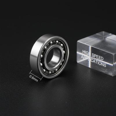 China Flange Width 0.6mm Miniature Flange Ball Bearing Chrome Steel Designed for Operation in High Speed Rotating Applications for sale