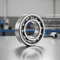 China ZZ Seals Type Single Row Angular Contact Bearing Offering Contact Angle 15° 25° 40° Speed Rating Up To 30 Ideal for Heavy Duty Equipment for sale