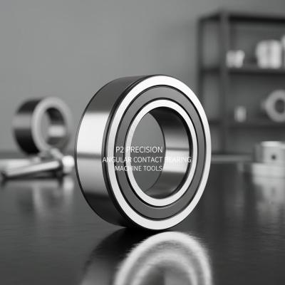 China Shielded Single Row Angular Contact Bearing P2 Precision Open Sealed Dynamic Load Rating Varies By Size Suitable For Machine Tools for sale