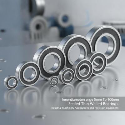 China Innerdiameterrange 5mm To 100mm Sealed Thin Walled Bearings for Industrial Machinery Applications and Precision Equipment for sale