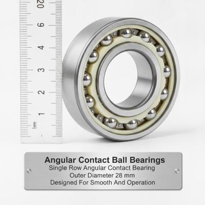 China Angular Contact Ball Bearings Single Row Angular Contact Bearing Outer Diameter 28 Mm Designed For Smooth And Operation for sale