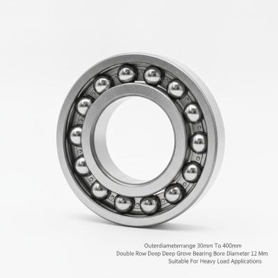 China Outerdiameterrange 30mm To 400mm Double Row Deep Groove Bearing Bore Diameter 12 Mm Suitable For Heavy Load Applications for sale