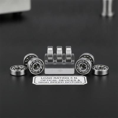China Outer Diameter 3 Mm Small Diameter Bearings Providing Load Rating 5 N Suitable for Optical Devices and High Speed Rotors for sale