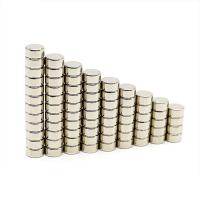 China SGS Neodymium Rare Earth Disc Magnets N52 Round Strong Type Industrial Grade for sale