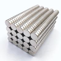 China Customizable Round Neodymium Magnets N33M-N50M With Axial Magnetization Direction for sale