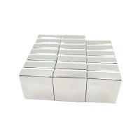 China Nickel Coating Sintered Neodymium Magnet Rectangle Neodymium Magnet Multi Polar for sale