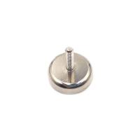 China Custom Made D36 D80 NdFeB Pot Magnet A3 Steel Case With External Thread for sale