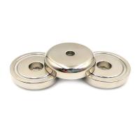 China Round Axial Threaded Neodymium Magnets Industrial Punching Processing for sale
