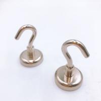 China Nickel Coated Industrial Strength Magnetic Hooks Custom Made Antirust for sale