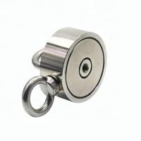 China 94mm Dneodymium Retrieving Magnet Rust Resistant With Two Eyebolt for sale