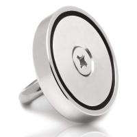 China Antirust Neodymium Eyebolt Magnet Rare Earth Fishing Magnets With Countersunk Hole for sale