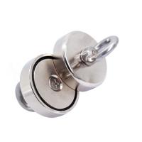 China Antirust Neodymium Eyebolt Magnet Rare Earth Fishing Magnets With Countersunk Hole for sale
