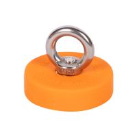 China Pot Rubber Coated Magnet Customized Non Slip Round Ndfeb Magnets for sale