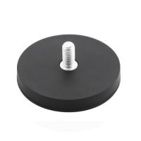 China OEM ODM Rubber Coated Pot Magnet Customized  Size Erosion Resistant for sale