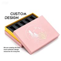 China Pink Gold Bow Triangle Base Lid Sponge Lined Wedding Gift Boxes for Chocolate Treat Candy Guest Gifts for sale