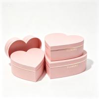 China Custom Heart Shaped Flower Gift Box With Transparent Window Printed Paper Boxes for sale