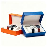 China Customizable Luxury Paper Watch Box Eco Friendly Materials And Gold Foil Stamping for sale