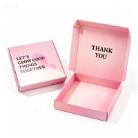China Recyclable Corrugated Carton Box Gift Packaging Box UV Coating Gold Foil for sale