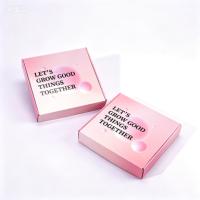 China Recyclable Corrugated Carton Box Gift Packaging Box UV Coating Gold Foil for sale