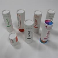 China Round Cylindrical Kraft Paper Tube Box Eco Friendly CMYK Offset Foil Stamping for sale